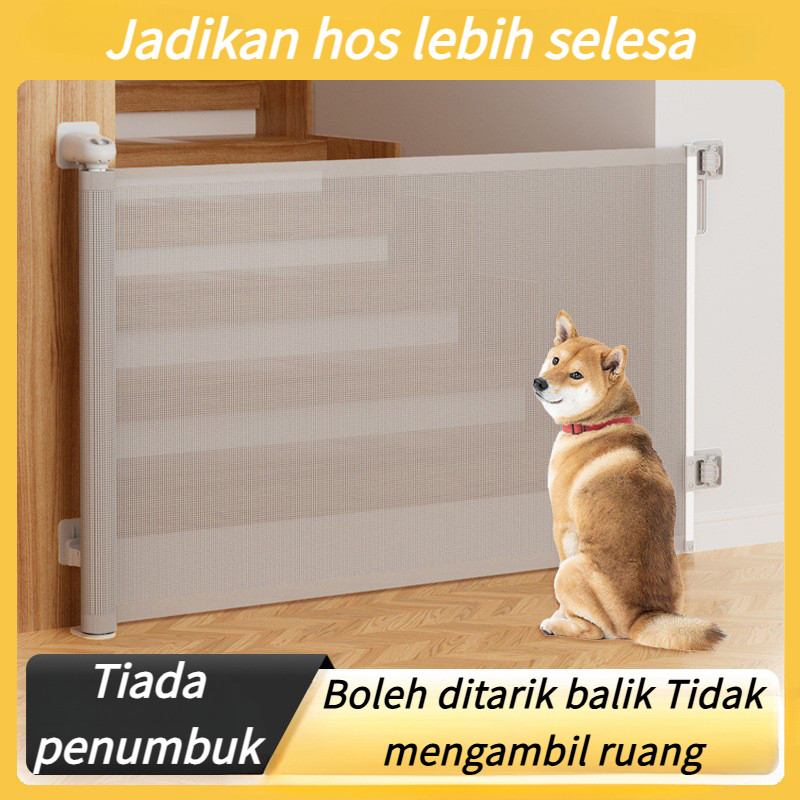 Halangan pintu laras tangga dalam tidak perlu mengebor lubang, pagar ...
