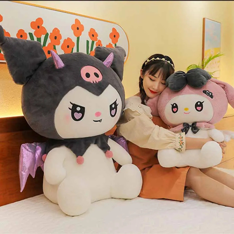 Kawaii Demon Kuromi Plush Toys Angel Melody Plush Toys Pillow Doll Soft ...
