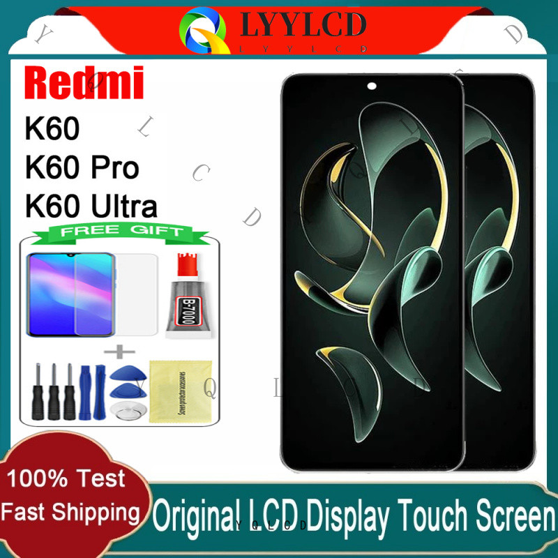 Original AMOLED Redmi K60 K60 Pro K60 Ultra LCD Display Touch Screen With Frame Replacement ...