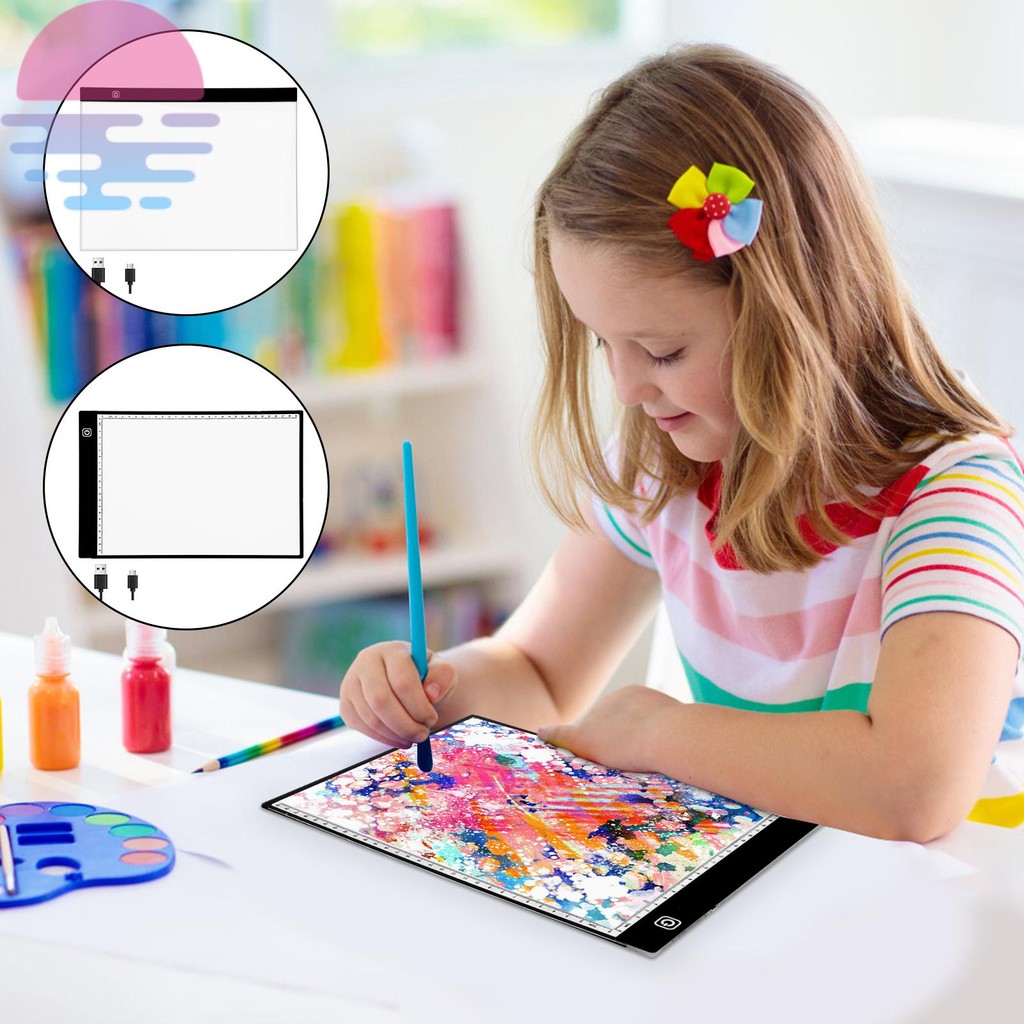 LED Light Tracing Box Pad Sturdy LED Drawing Board for Artists Drawing ...