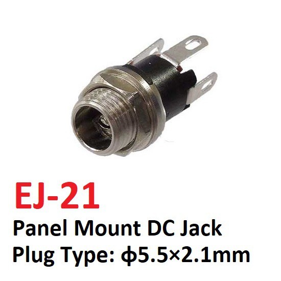 EJ-21 Panel Mount DC Jack 5.5mm × 2.1mm | Shopee Malaysia