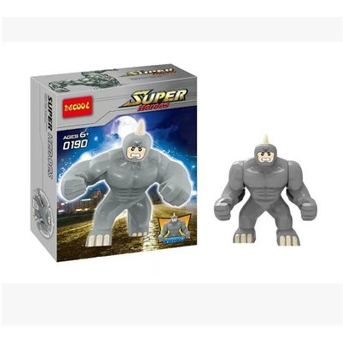 READY STOCK Decool Minifigures Rhino 0190 Toys Super Heroes Lego ...