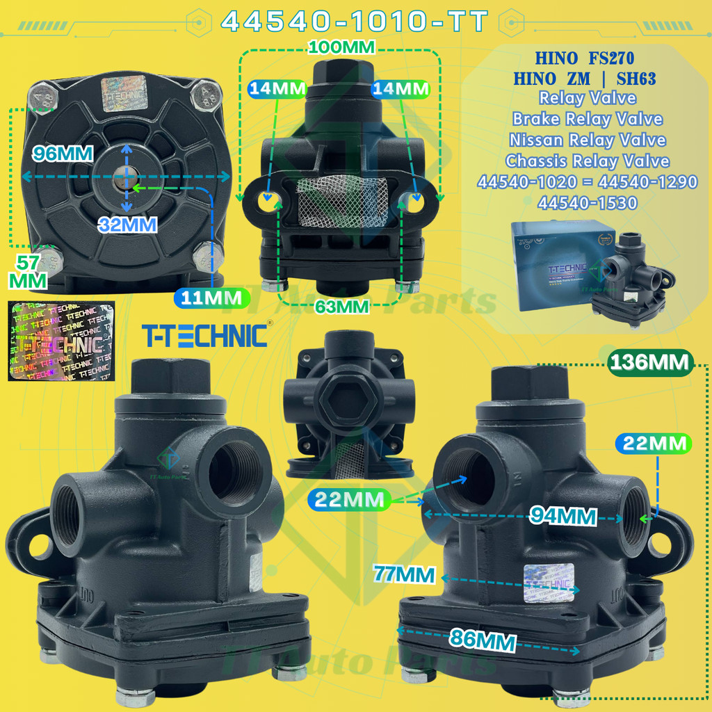 Relay Valve / Injap Relay | Nissan Hino 44540-1020 44540-1290 44540 ...