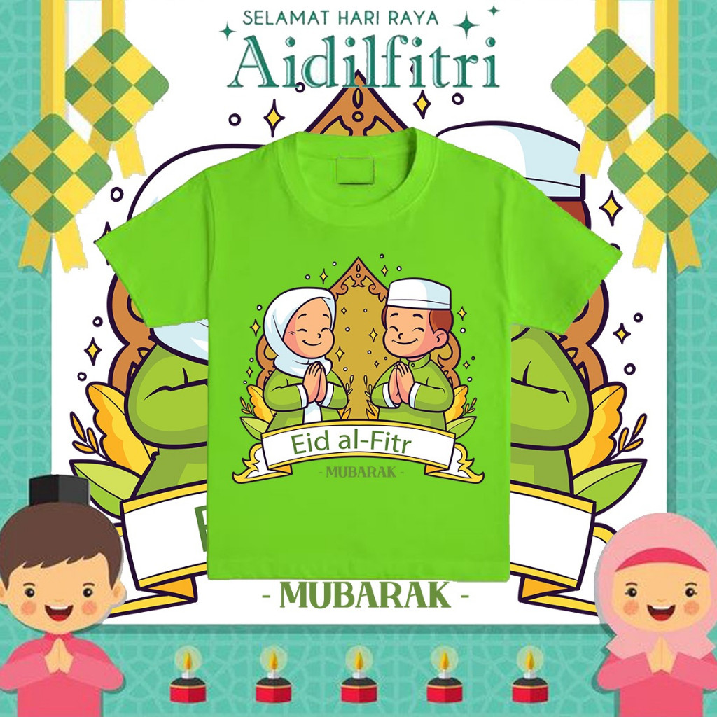2025 Hari Raya Baju Kids Hari Raya Aidilfitri Tshirt Baju Raya Kanak ...
