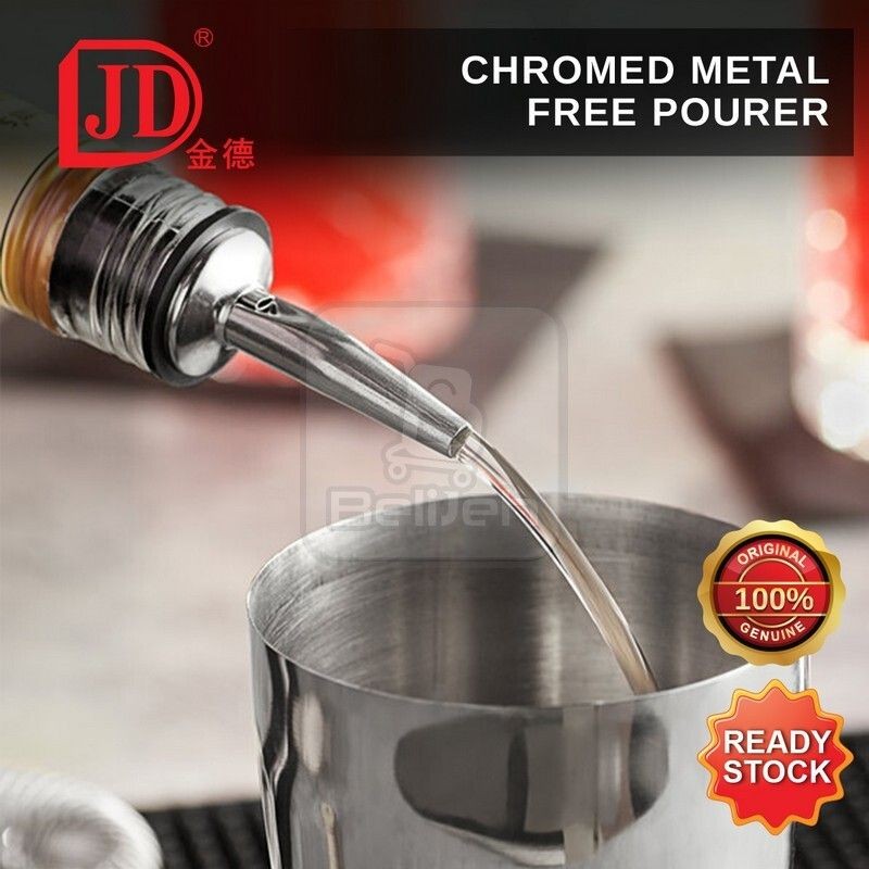 JD Chromed Metal Free Bottle Pourer | Shopee Malaysia