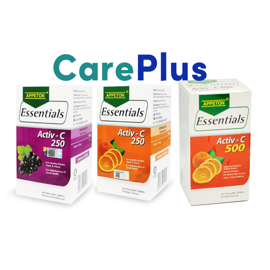 APPETON ESSENTIALS ACTIV-C TABLET (EXP:06/2026) BLACKCURRANT 250MG 60S ...