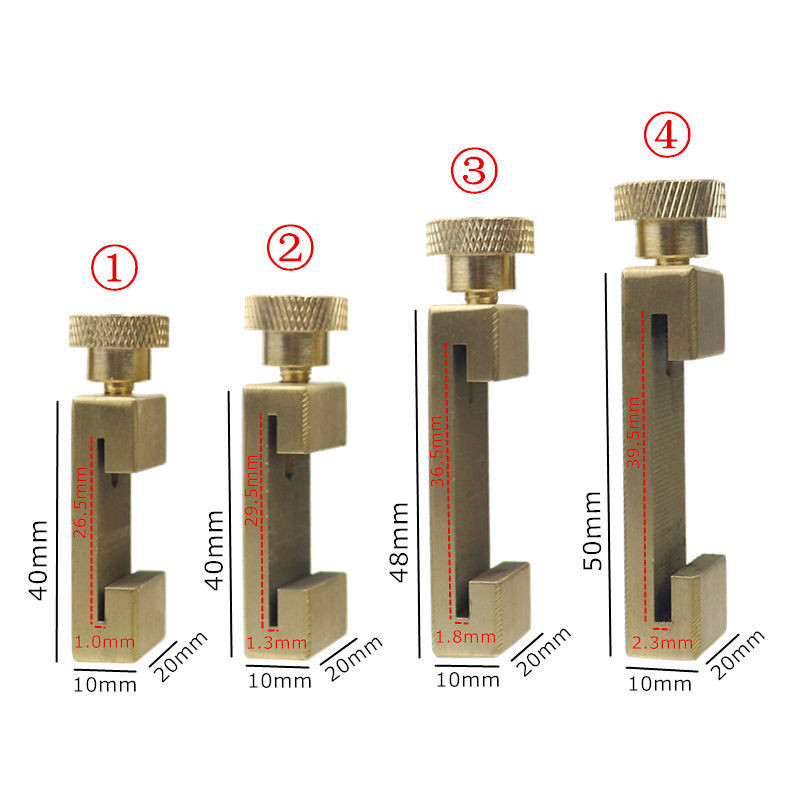 Woodworking Brass Steel Ruler Positioning Block Ruler Block Scriber ...