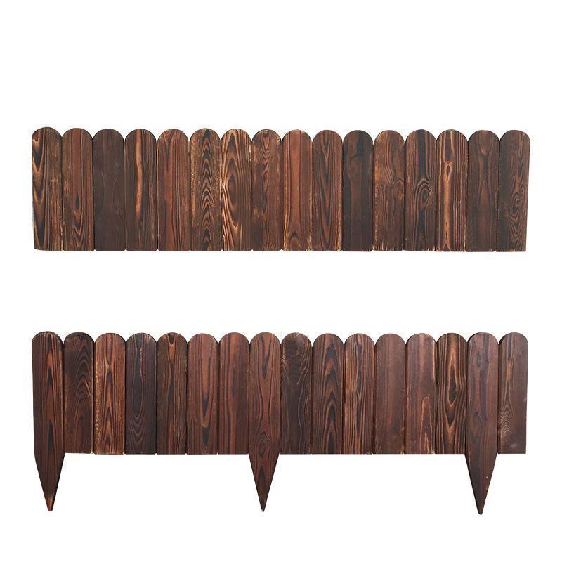 Carbonized Preservative Wooden Fence Garden Fence Wooden Courtyard ...