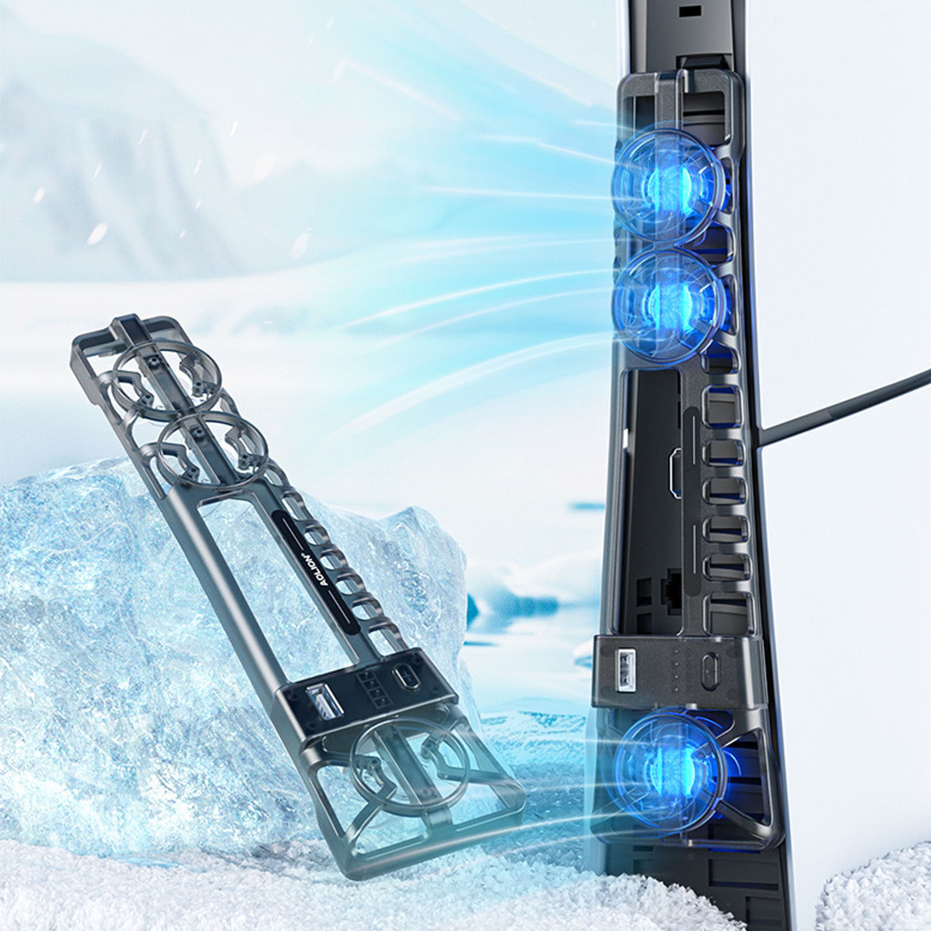 [CAK] Gaming Console Cooling Fan With LED Lights USB 2.0 Port 3 Speed ...
