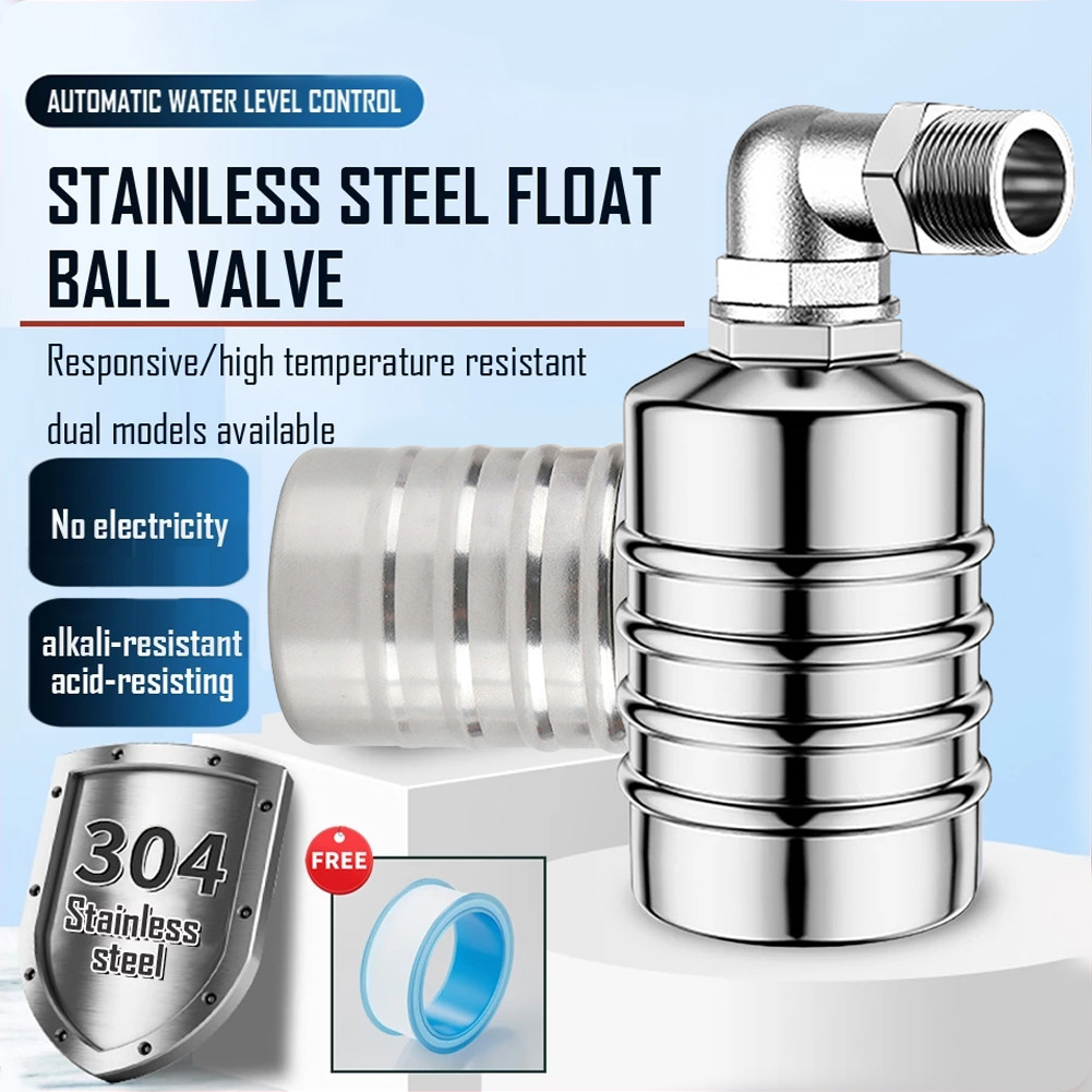 Float Water Valve Stainless Steel Floating Ball Valve Automatic Water ...