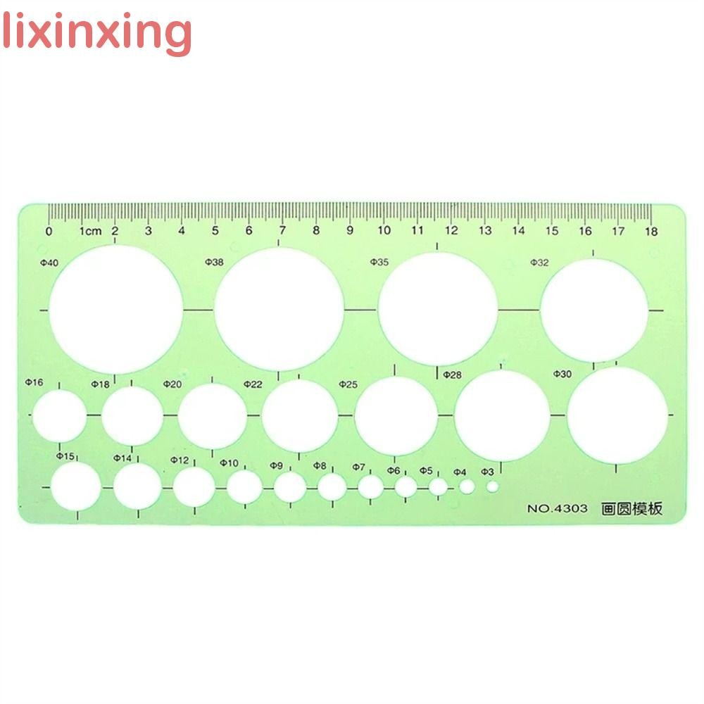 LIXINXING Drawing Ruler Office Supplies Circles Plastic Stencil Multi ...