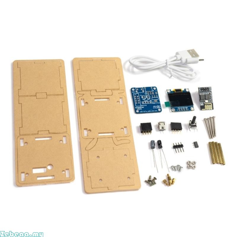 Zebeaa Wifi Internet Clock DIY Kit OLED 2 4G WIFI Time Temperature ...