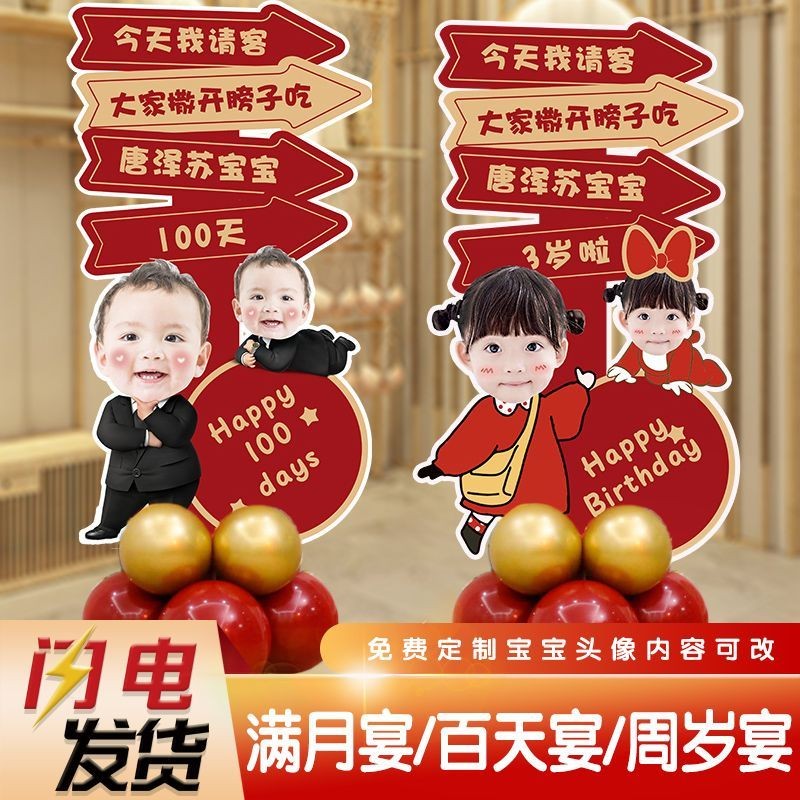 Baby Welcome Sign Hotel Sign Hundred Days Full Month Birthday Photo ...
