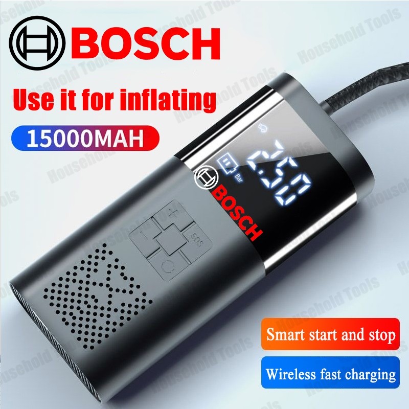 BOSCH 3 in 1 Portable Car Emergency Starting Power Supply Air Pump All ...