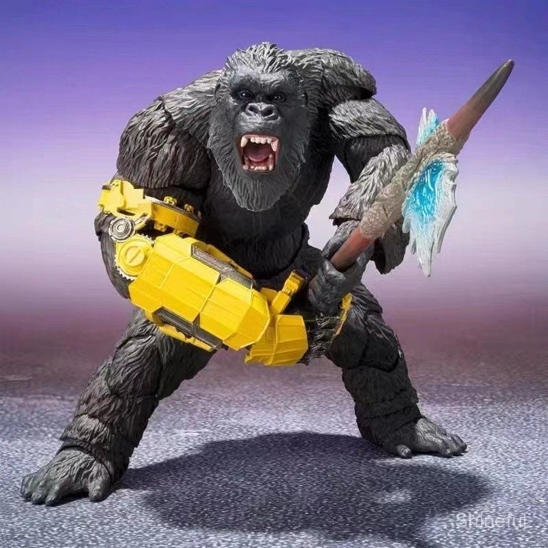 Shm Godzilla Battle Axe King Kong Figure Super Movable Boy Can Robotic ...