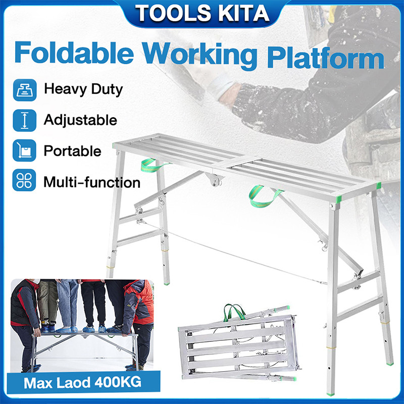 1.2m/1.6m/2m Telescopic Lifting Foldable Working Platform High Stool ...