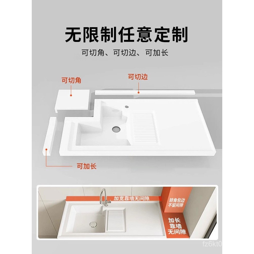 One Basin Balcony Cut Angle Can Fix Quartz Stone Washing Pool Counter ...