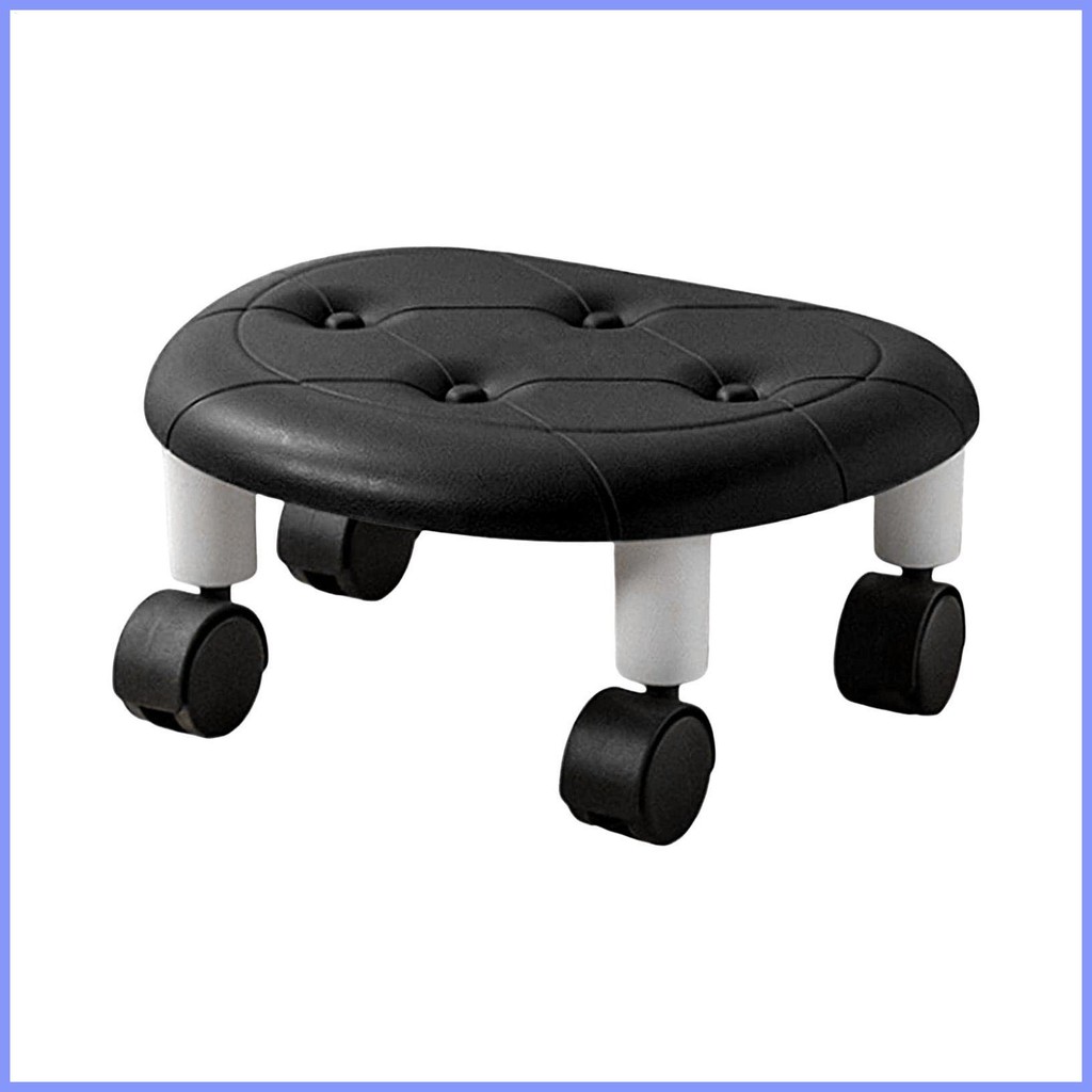 Small Rolling Stool Short Stool Pulley Wheel Stool 360 Degree Swivel ...