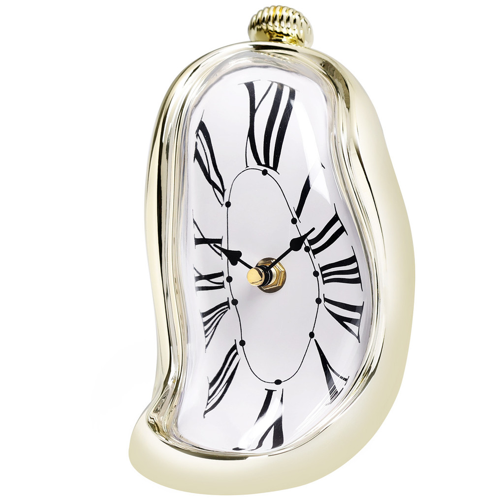 Creative Home High Heels Shaped Twisted Clock Dali Melting Clock ...