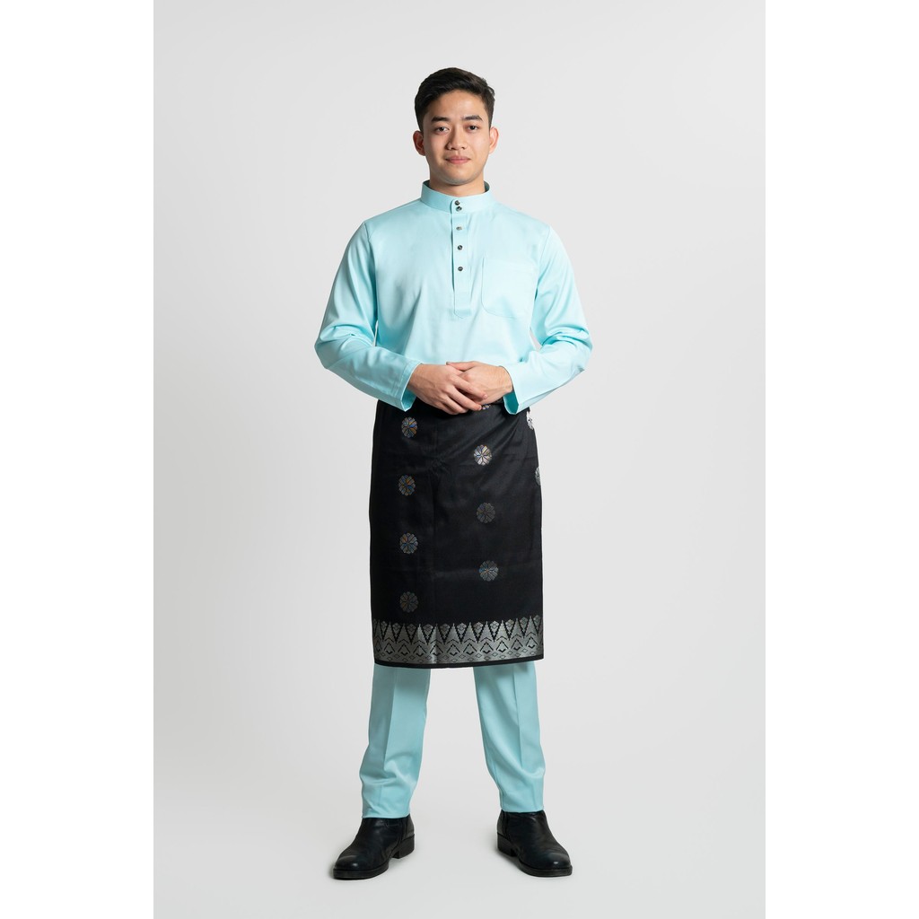 Baju Melayu Dewasa Cekak Musang- Soft Blue | Shopee Malaysia