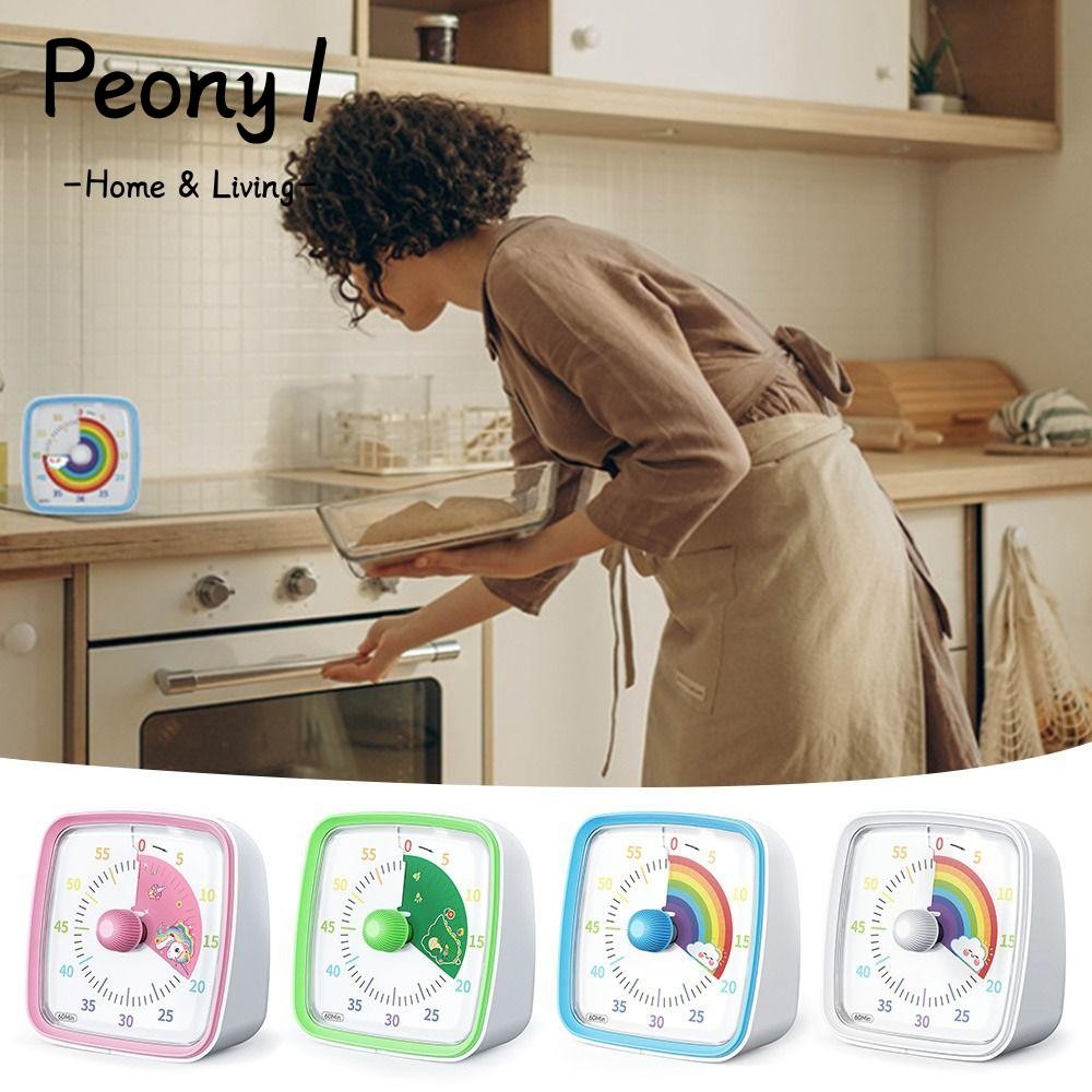 PEONY1 Visual Timer, Silent ABS Classroom Timer, Cute Time Management ...