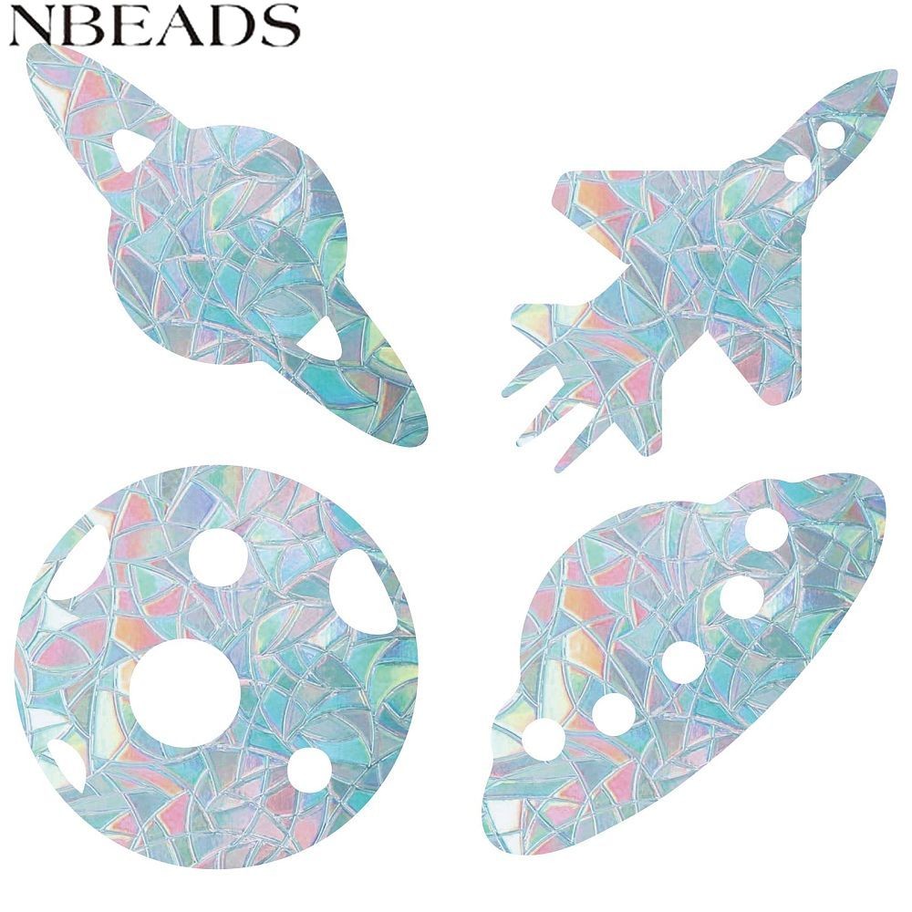 1Set 16PCS Planets Window Clings Anti Collision Space Rainbow Window ...