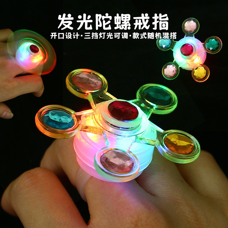 Fidget Spinner Hand Top Spinners Glowing Fidget Spinner LED Light ...