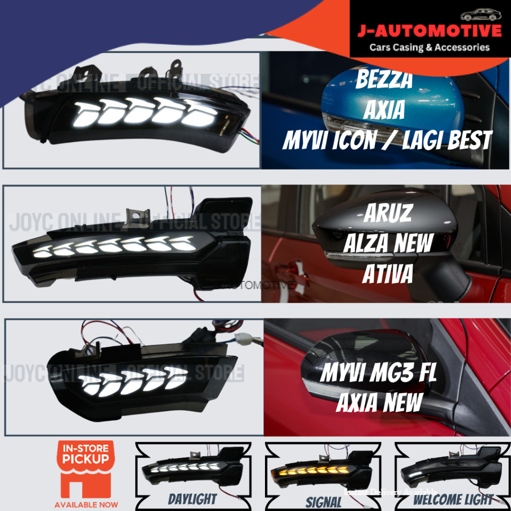 Perodua Bezza Myvi Axia Aruz Alza Ativa Side Mirror LED Signal Light ...