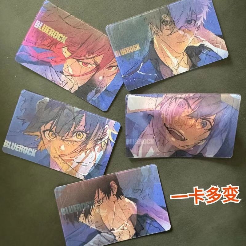 1Pcs 3D BLUE LOCK Card Bachira Meguru Isagi Yoichi Chigiri Hyouma Nagi ...