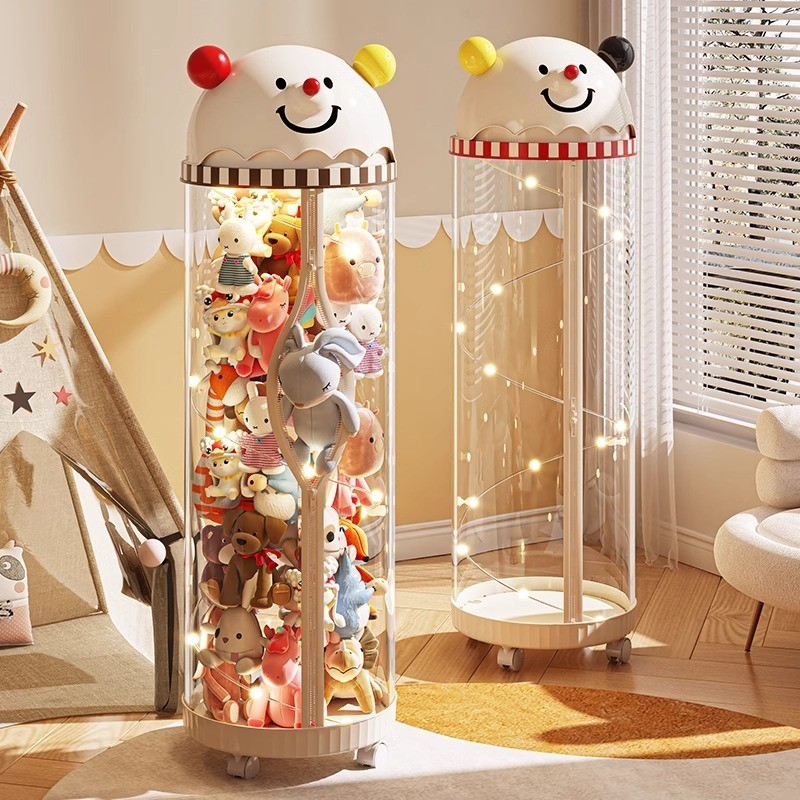 Jh Ready Stock Doll Storage Bucket Upgrade Double Zipper Children Plush ...