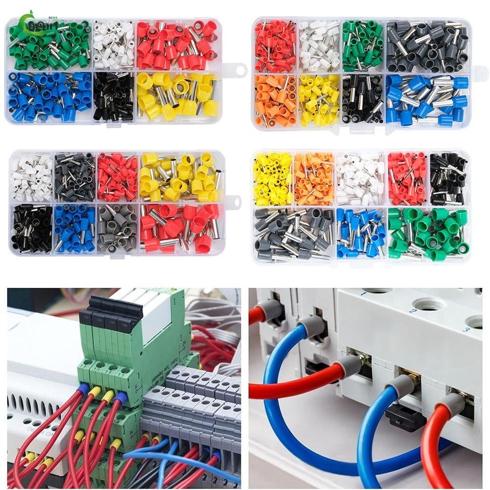 PEARL Wire Ferrules Terminals, Assorted Size Box Set Cable End Crimps ...