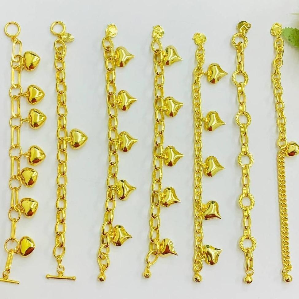JG EMAS KOREA/BANGKOK SADUR 24K GELANG TANGAN DESIGN TERKINI (PELBAGAI ...