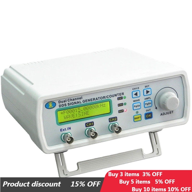 MHS-3200A Digital dual channel DDS Signal Generator Waveform generator ...