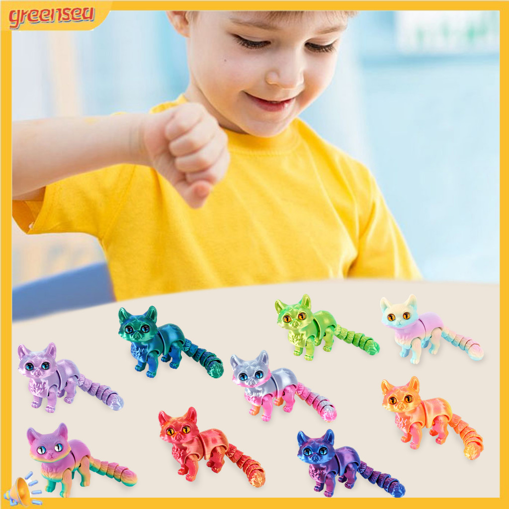 greensea| High-quality Pla Cat Figurine Intimate Pet Time Ornament ...