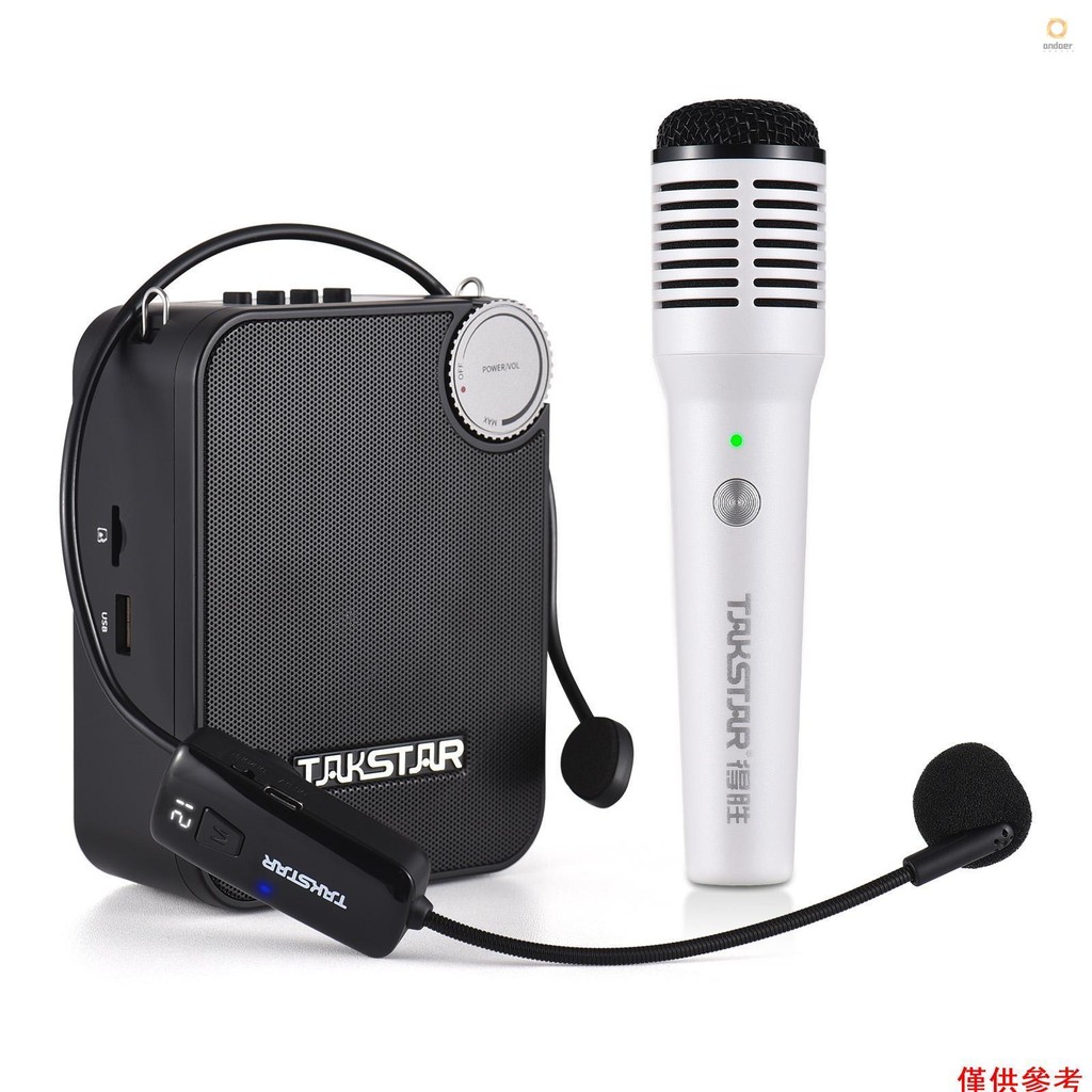 Ado)TAKSTAR Voice Amplifier Portable Megaphone PA System with Wireless Handheld Microphone and ...
