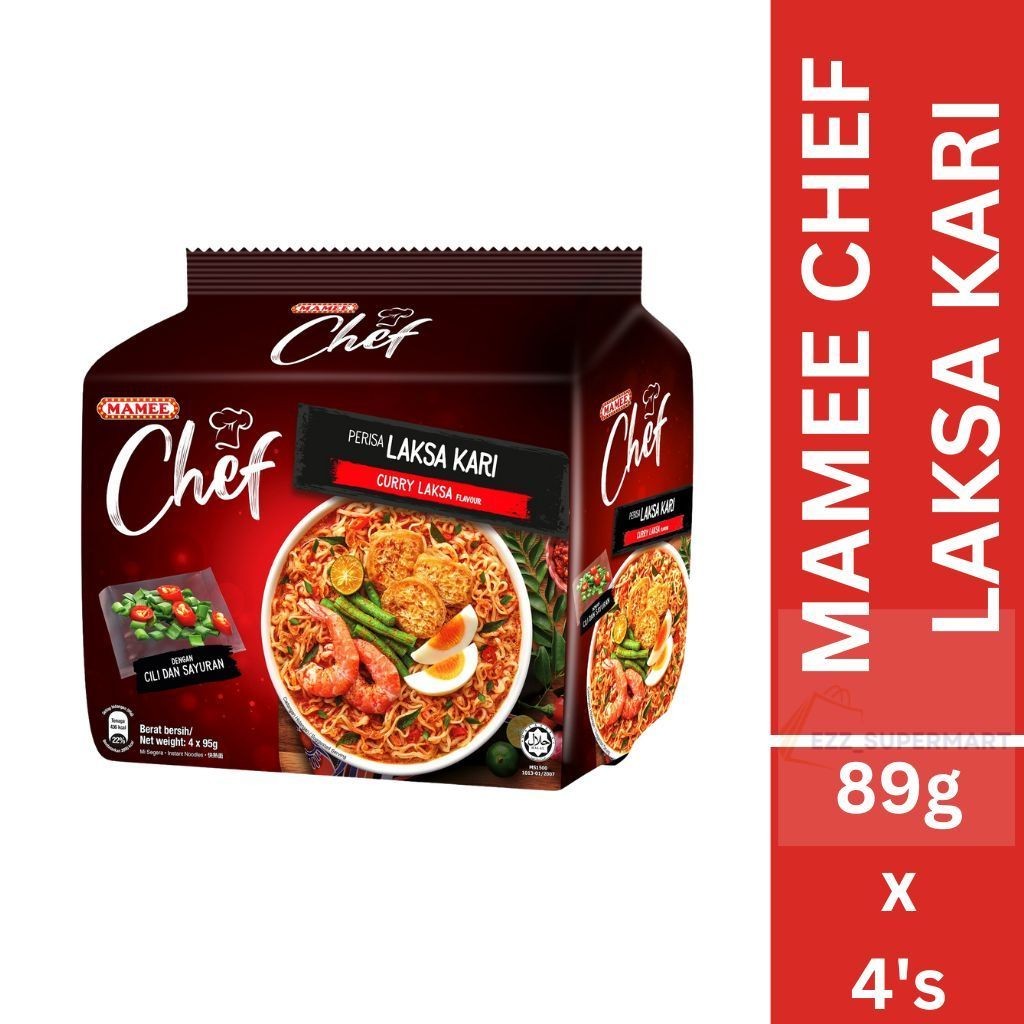Mamee Chef Laksa Kari 89g X 4s Shopee Malaysia