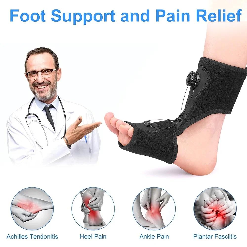 Plantar Fasciitis Night Splint, Drop Foot Orthopedic Brace Adjustable ...