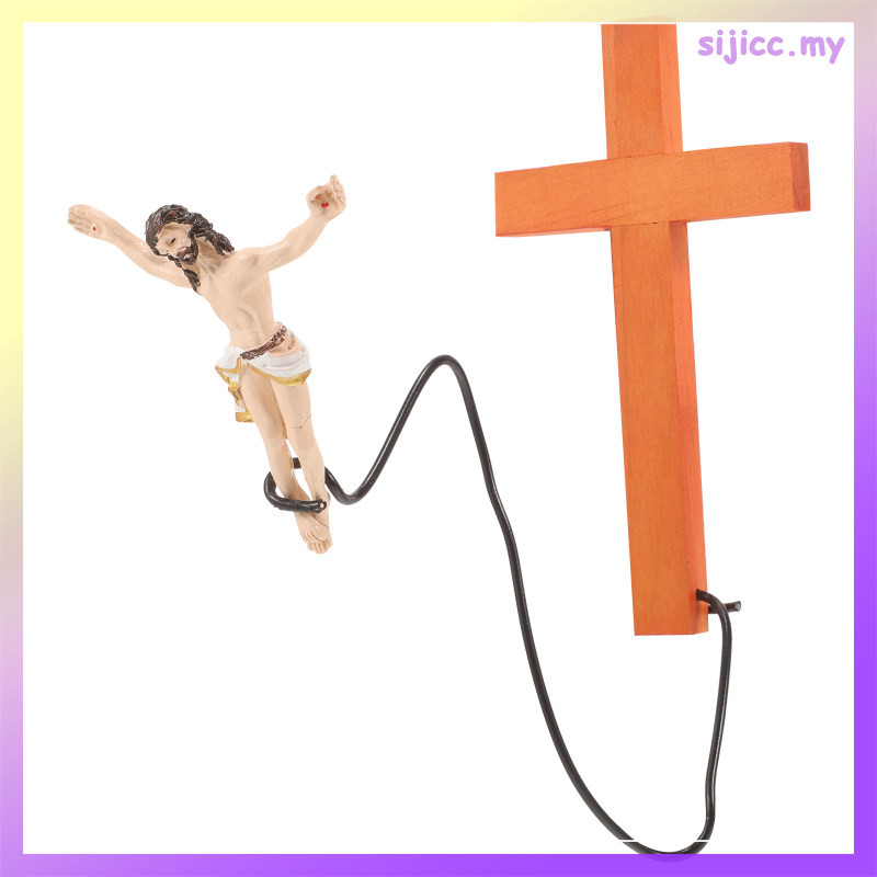 Bungee Jumping Jesus Religious Holiday Gifts Wafers Gold Crucifix ...