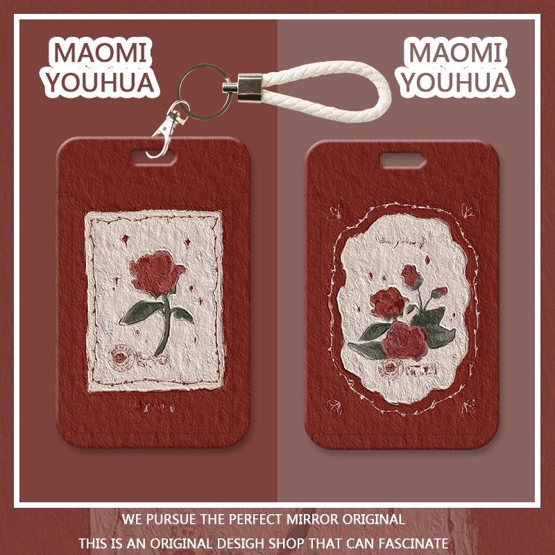 NEW Retro style card cover rose style for students, campus card, bus ...