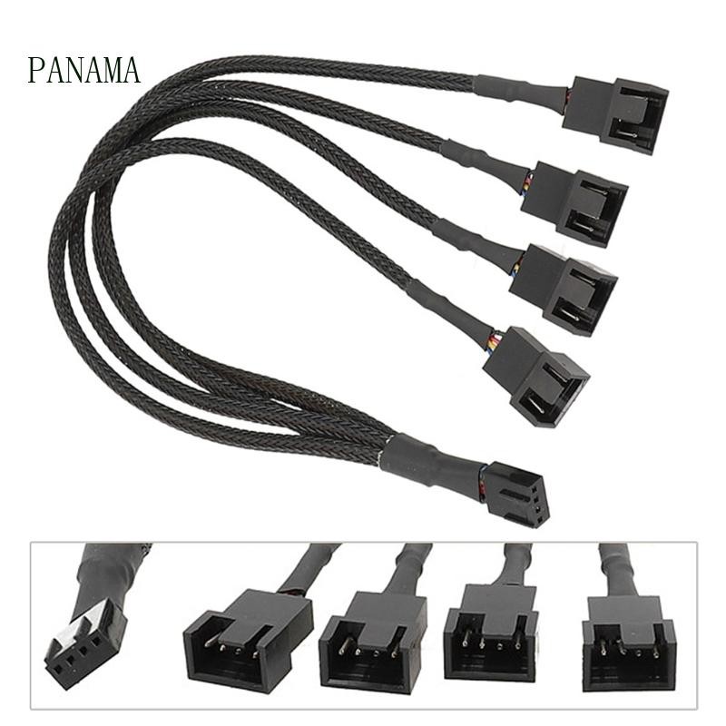 N 3 4 Way PC Fan Splitter 4 Pin PWM Fan Splitter Fan Header Splitter PC ...