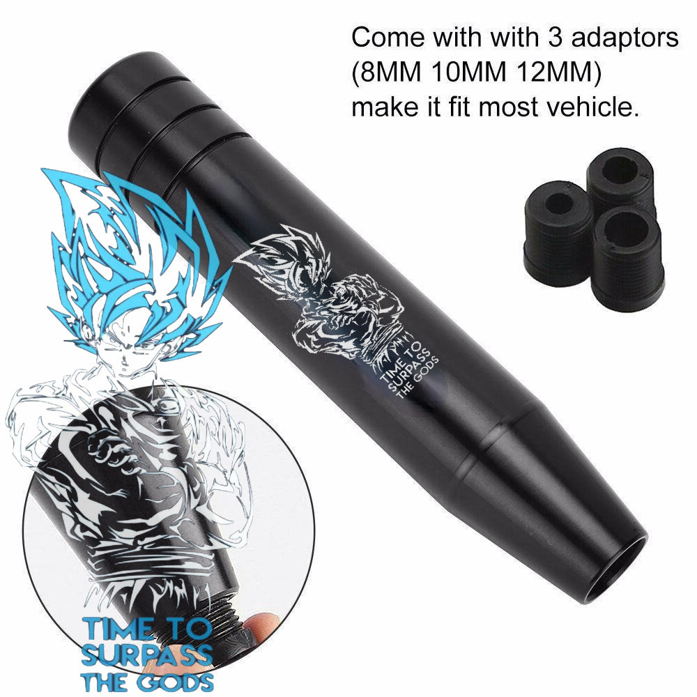 Manual Aluminum Car Gear Knob Long Stick Shifter Shift Lever For ...