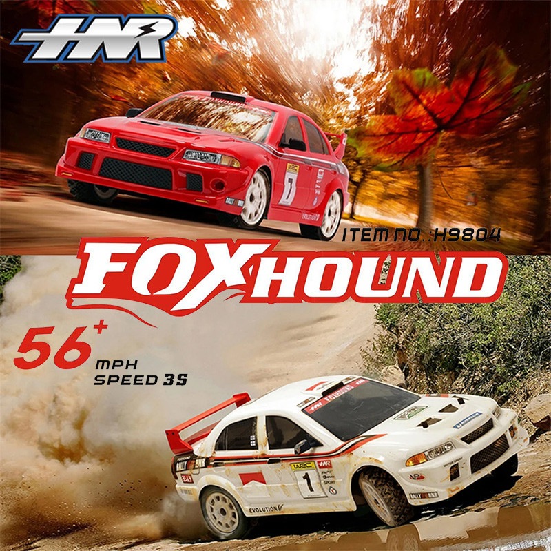 HNR H9804 FOXHOUND Brushless Rally Car 1/10 RC Electric Remote Control ...