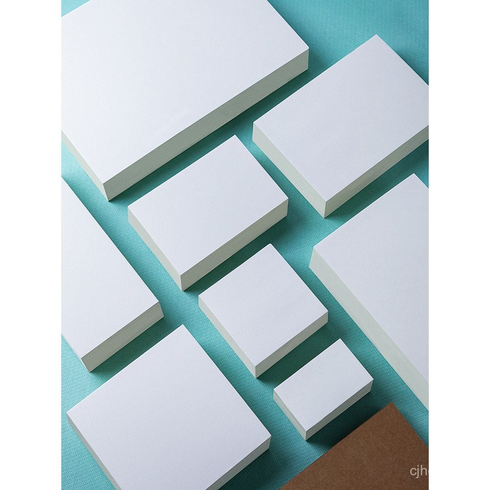 Kad Kosong Kertas Keras Putih yang dilukis dengan tangan DIY Poskad ...