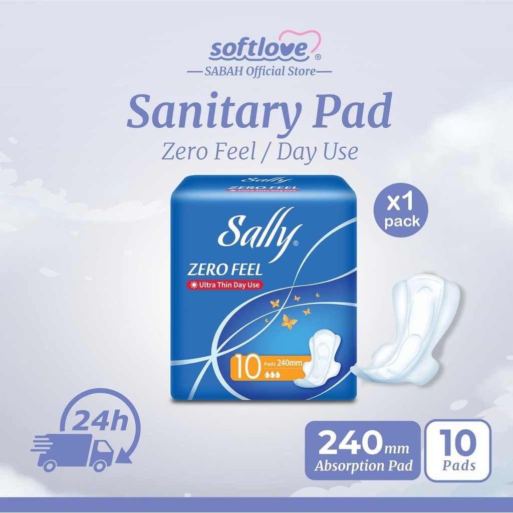 Sally | Sanitary Pad | Zero Feel - Day Use(24cm) | Shopee Malaysia