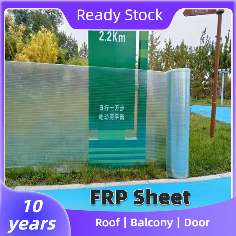 Polycarbonate Awning Sheet 1mm Tebal Flat Transparent Roof Anti ...