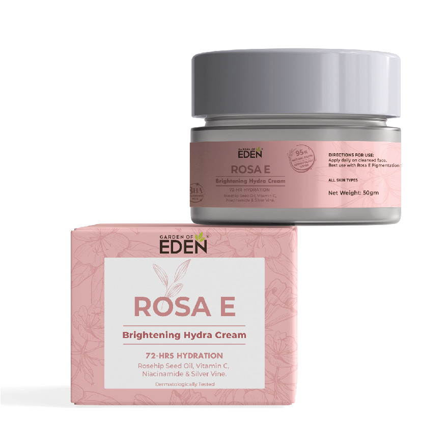 GARDEN OF EDEN Rosa E Brightening Hydra Cream 50g | Shopee Malaysia