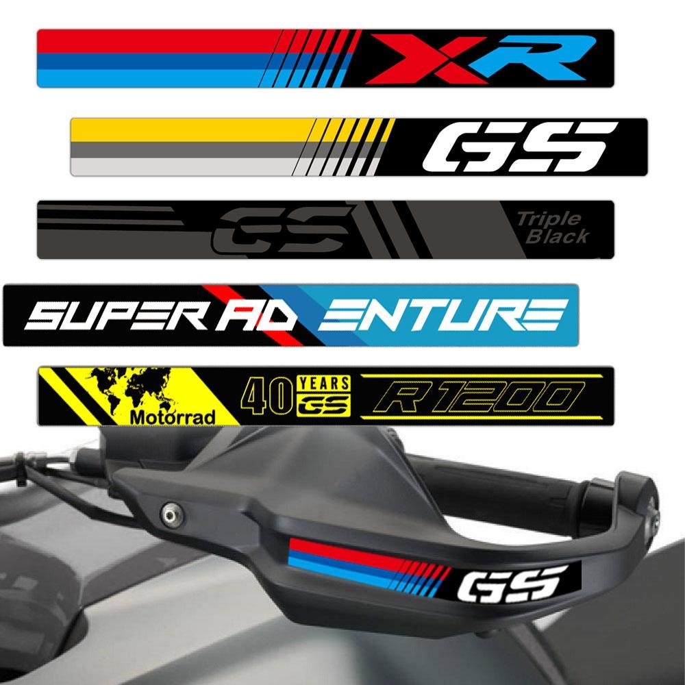 Reflective Motorcycle Handguard Shield Stickers Handlebar Windshield Fairing Triple Black ...