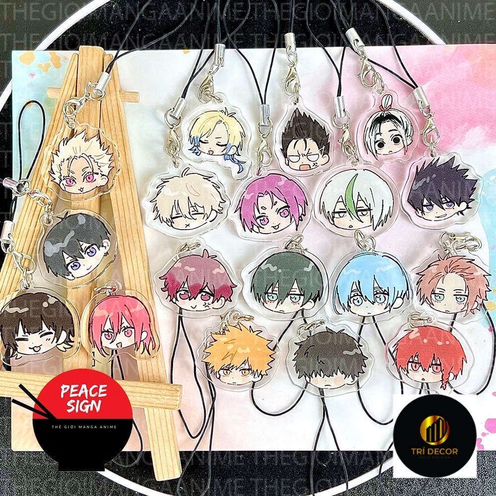(EXPRESSIVE) Blue LOCK phone lanyard mica acrylic keychain anime nagi ...