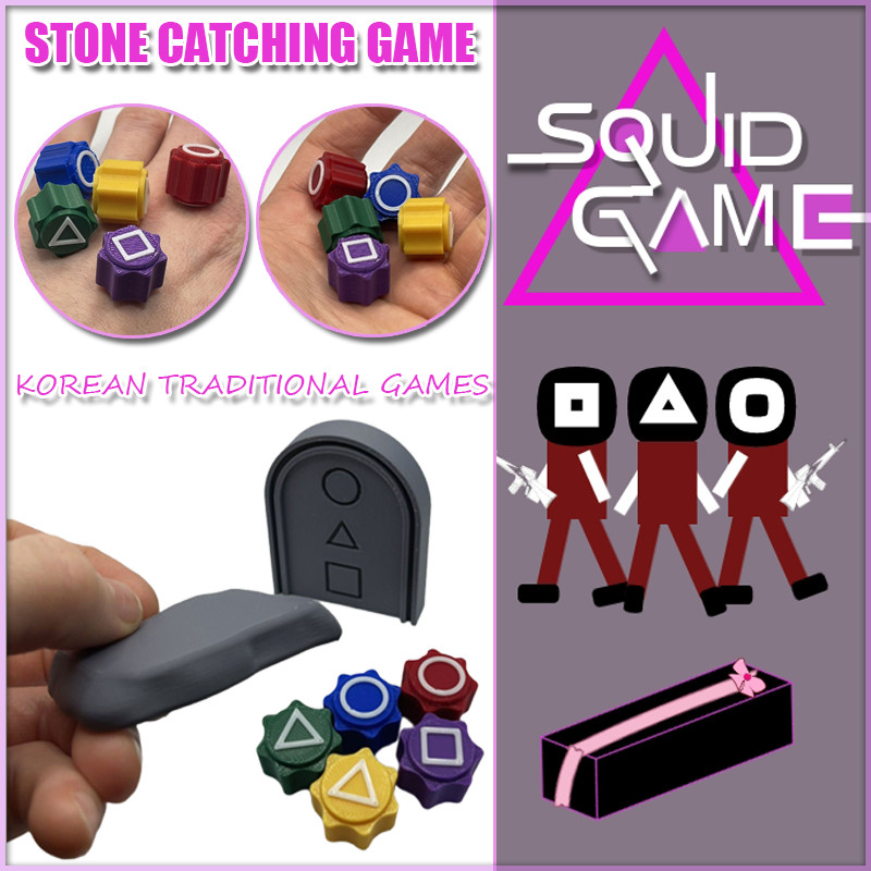 Squid Game Korean Traditional Play Game Gongji Stones Game Fun Stone ...