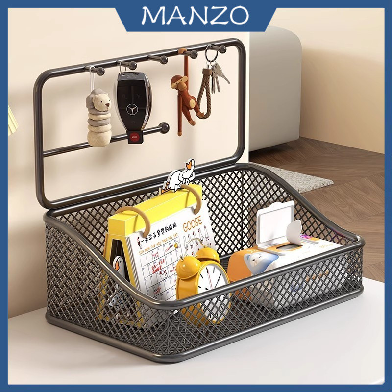 Iron Key Storage Rack Desktop Jewelry Holder With Hook Home Storage ...